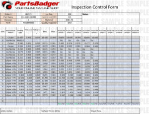 Sample-Inspection-Form - Parts Badger
